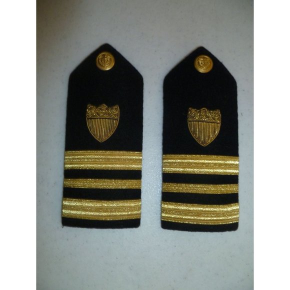Other | Vintage Us Coast Guard Lieutenant Commander Shoulder Board ...